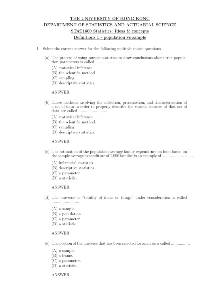 Example Class 1 Basic Concepts and Def | PDF