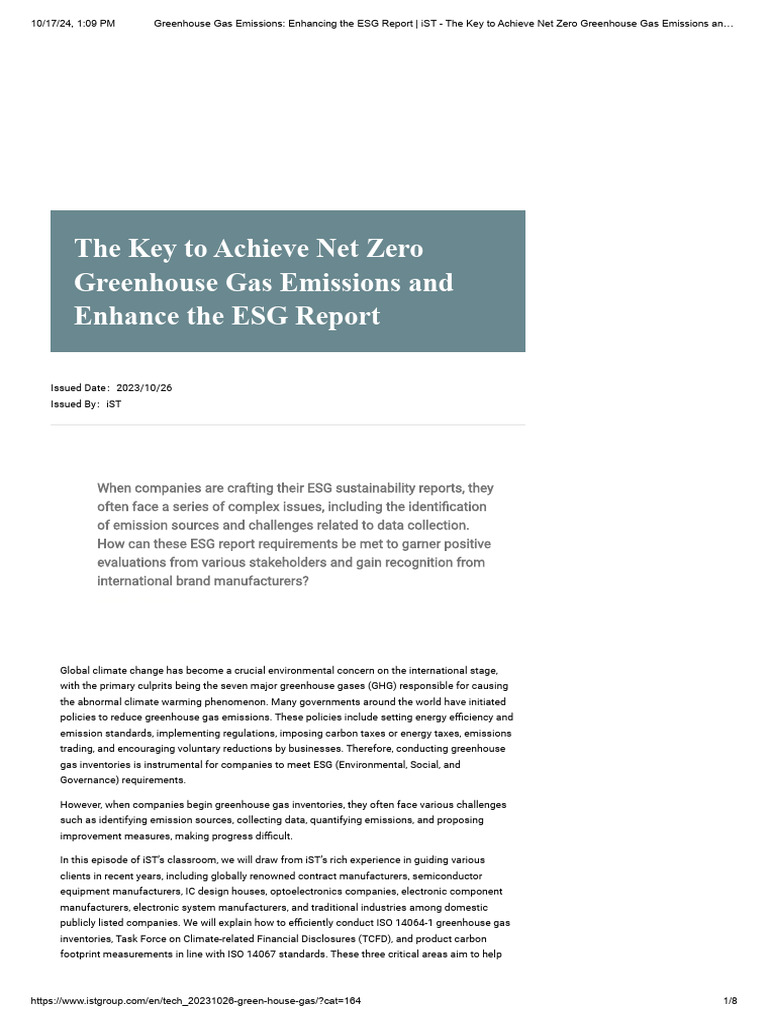 The Key To Achieve Net Zero Greenhouse Gas Emissions and Enhance The ...