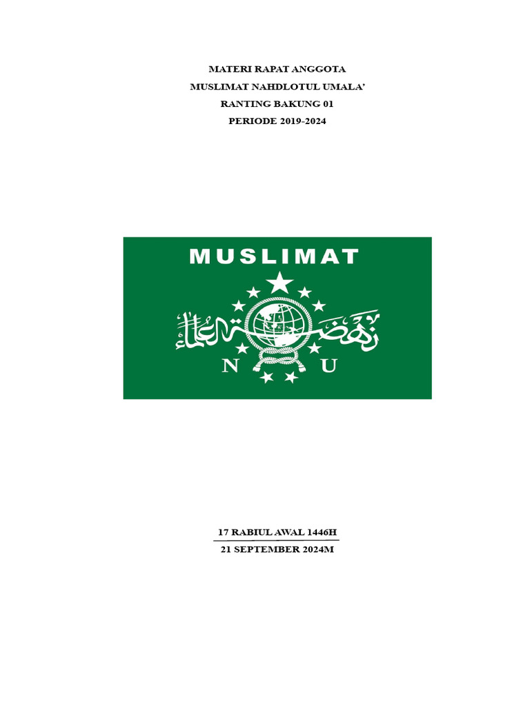 LPJ Muslimat - 1 | PDF
