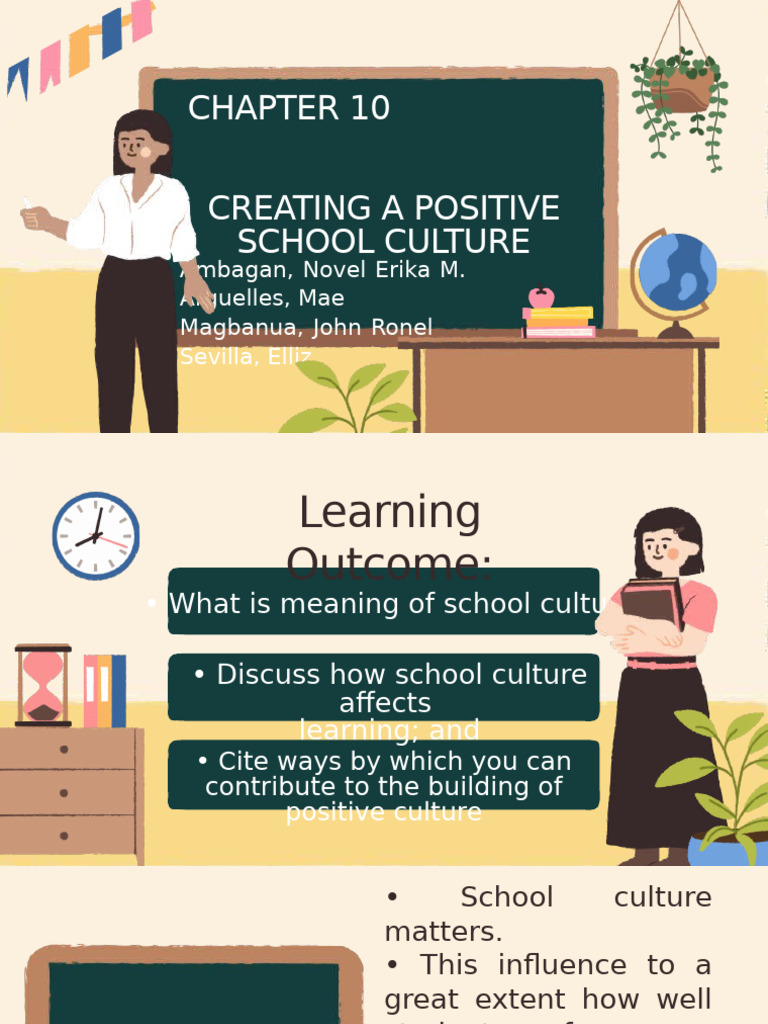 Chapter - 10 - Creating A Positive School Culture | PDF | Career & Growth | Science & Mathematics