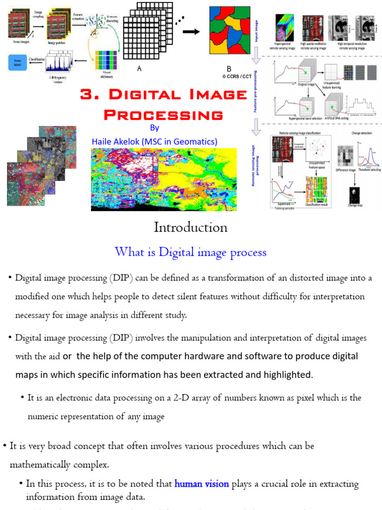 Digital Image Processing and Image Clasification | PDF