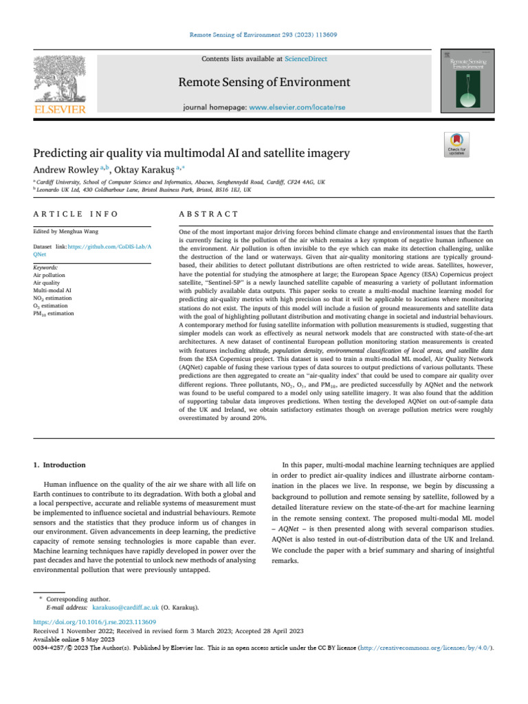 Rowley A RSE 2023 Predicting Air Quality Via Multimodal AI and ...