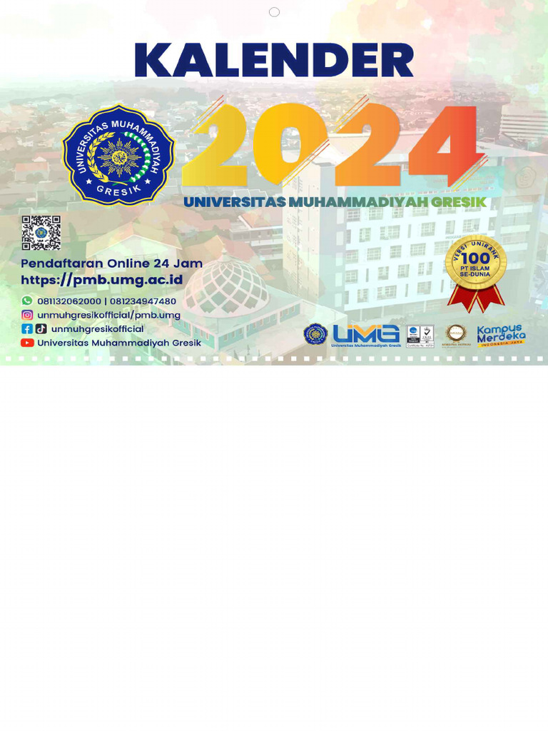 KALENDER DINDING UNMUH GRESIK - 11zon | PDF