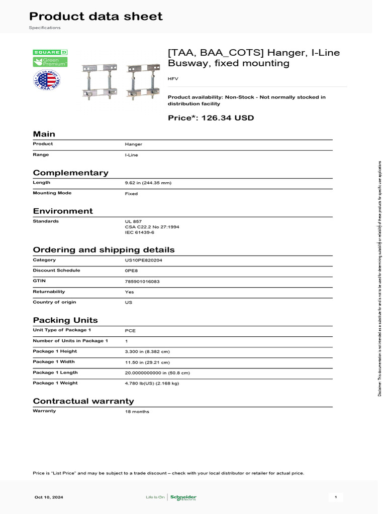 Schneider Electric - ILine-Busway - HFV | PDF | Technology & Engineering Schneider Electric - ILine-Busway - HFV | PDF | Technology & Engineering