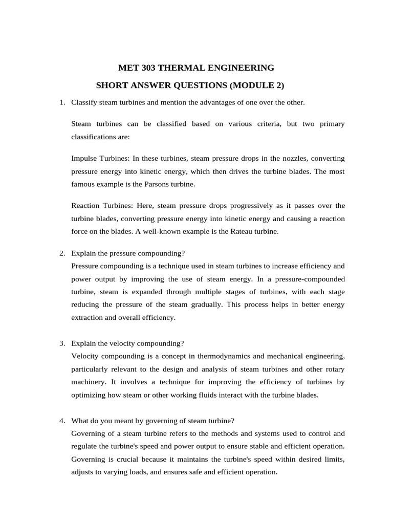 Met 303 Thermal Engineering Module 2 | PDF | Computers | Technology ...