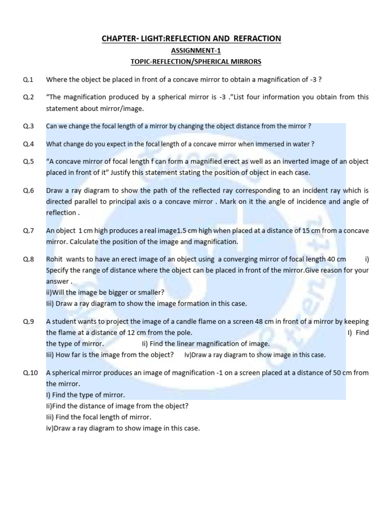 Light-1 Reflection-1 | PDF