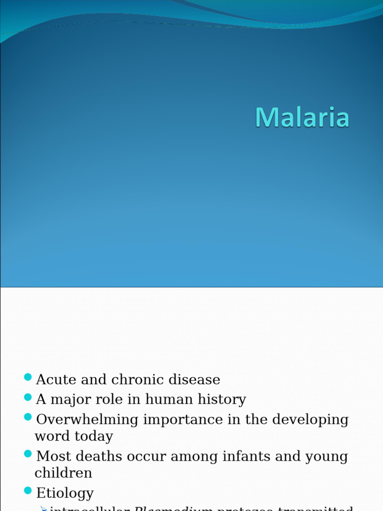Malaria | PDF