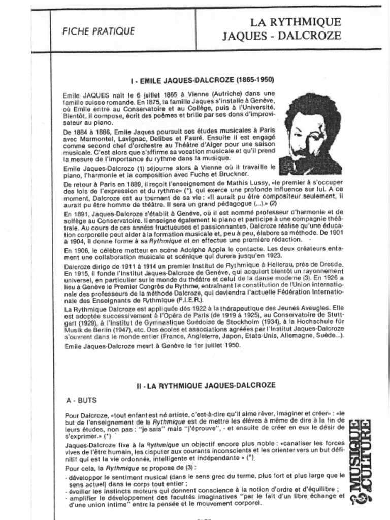 Jaques Dalcroze | PDF