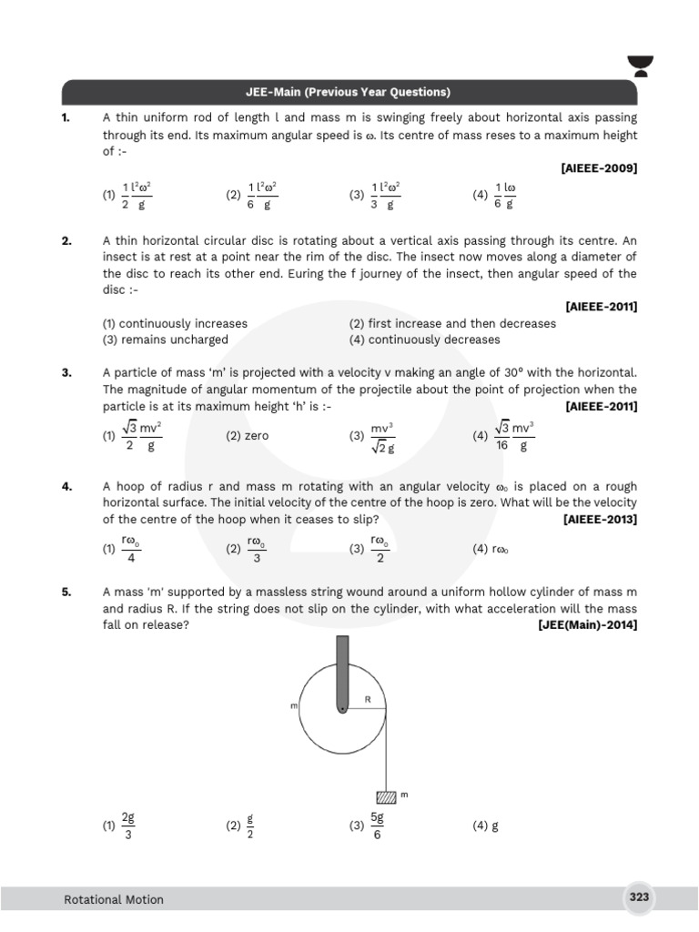 Physics Rotational Motion | PDF