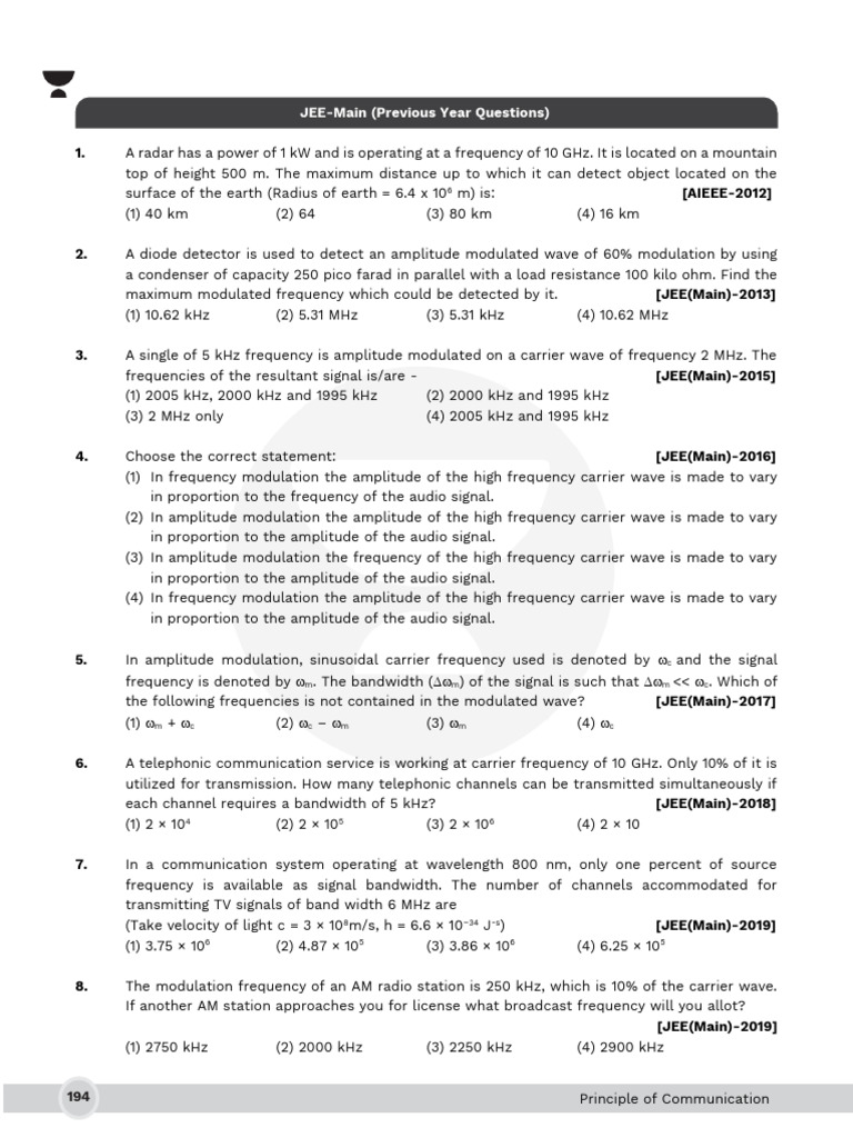 Physics Principle of Communication | PDF
