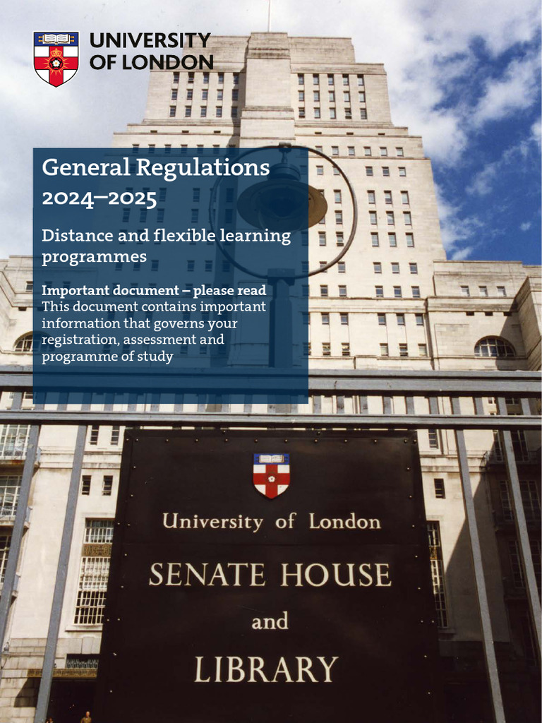 General Regulations 2024 25 | PDF