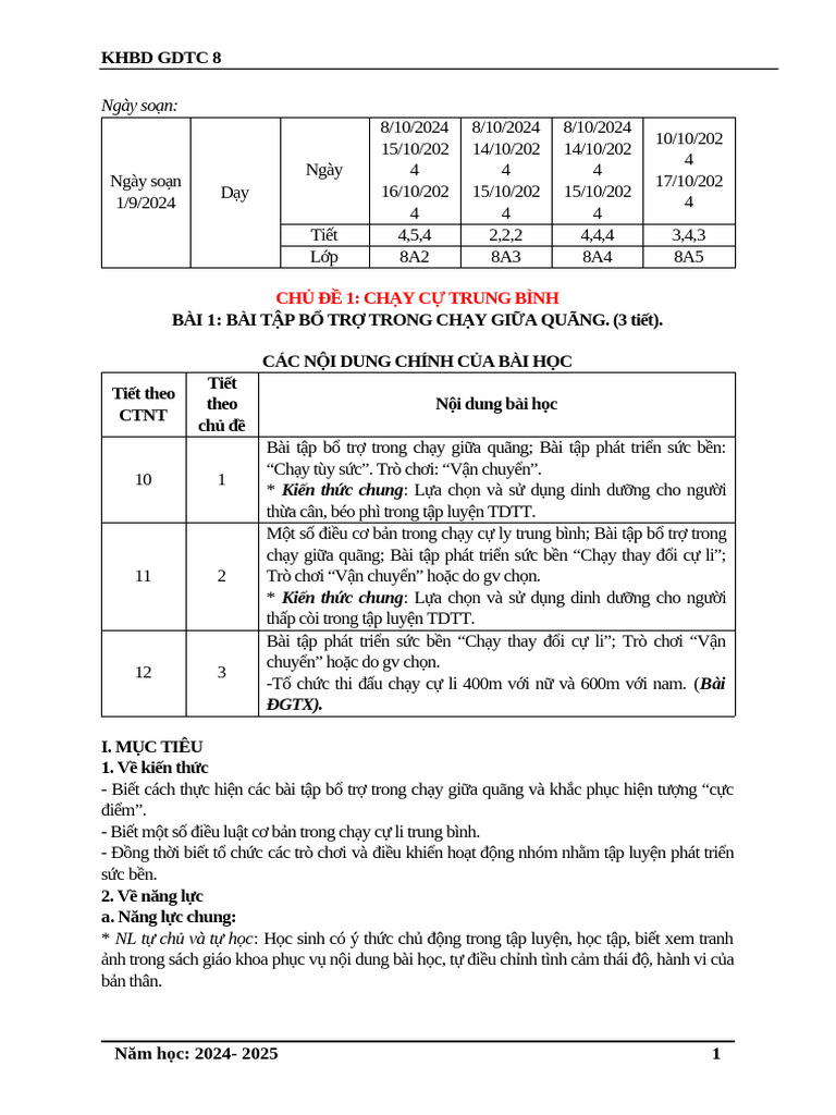 GDTC 8 Tiết 10,11,12 | PDF