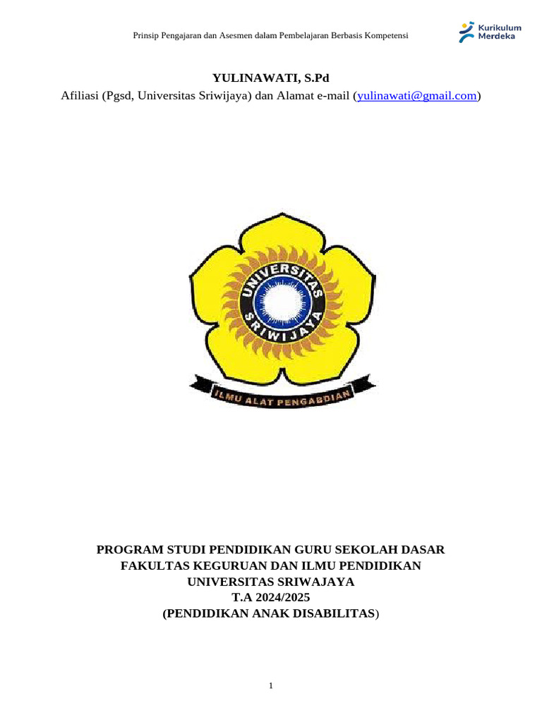 Jurnal Anak Berpendidikan Khusus Telah Siapi | PDF