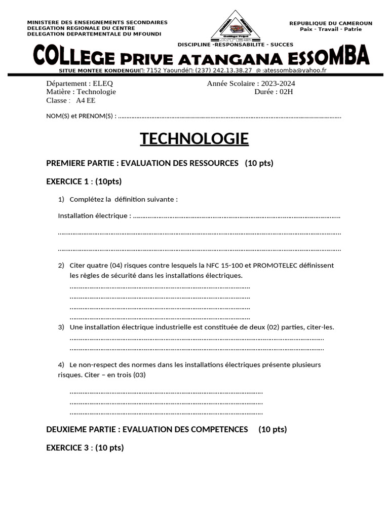 EVAL 1 A4 TECH | PDF