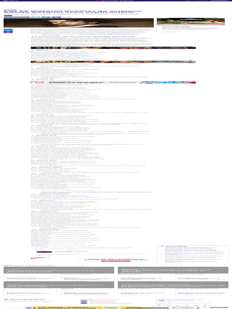 Los 15 Mejores Poemas de Gustavo Adolfo Bécquer (Con Explicación) | PDF