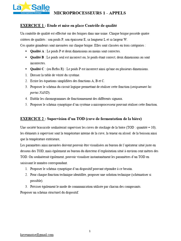 EXERCICE_PRE_REQUIS_2024 | PDF