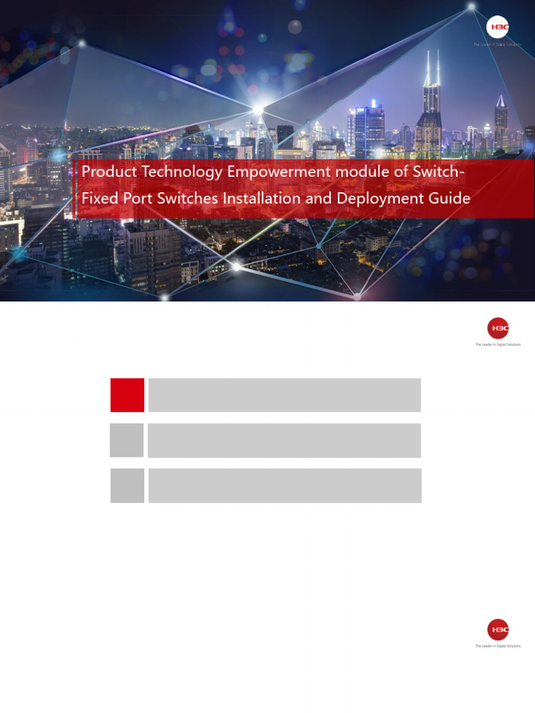 07 Switch-Fixed Port Switches Installation and Deployment Guide | PDF