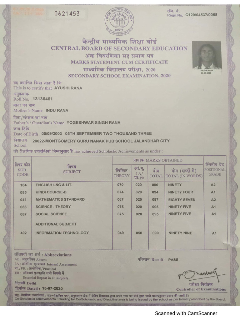 Aditya Rana VIIB 1 | PDF