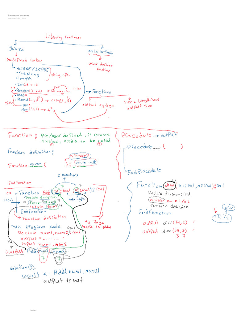 Function and Procedure | PDF