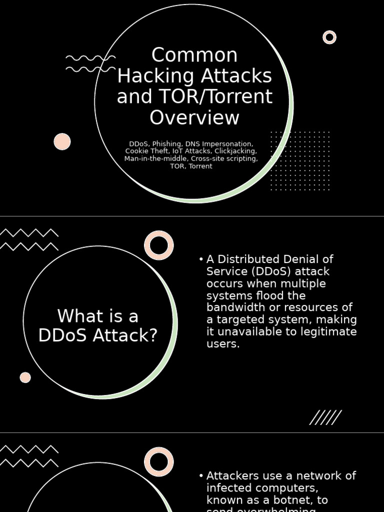 Common Hacking Attacks and TOR | PDF