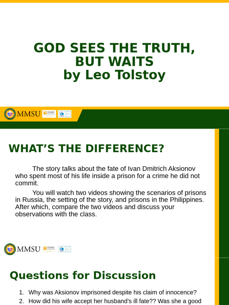 Lesson 2 God Sees The Truth | PDF