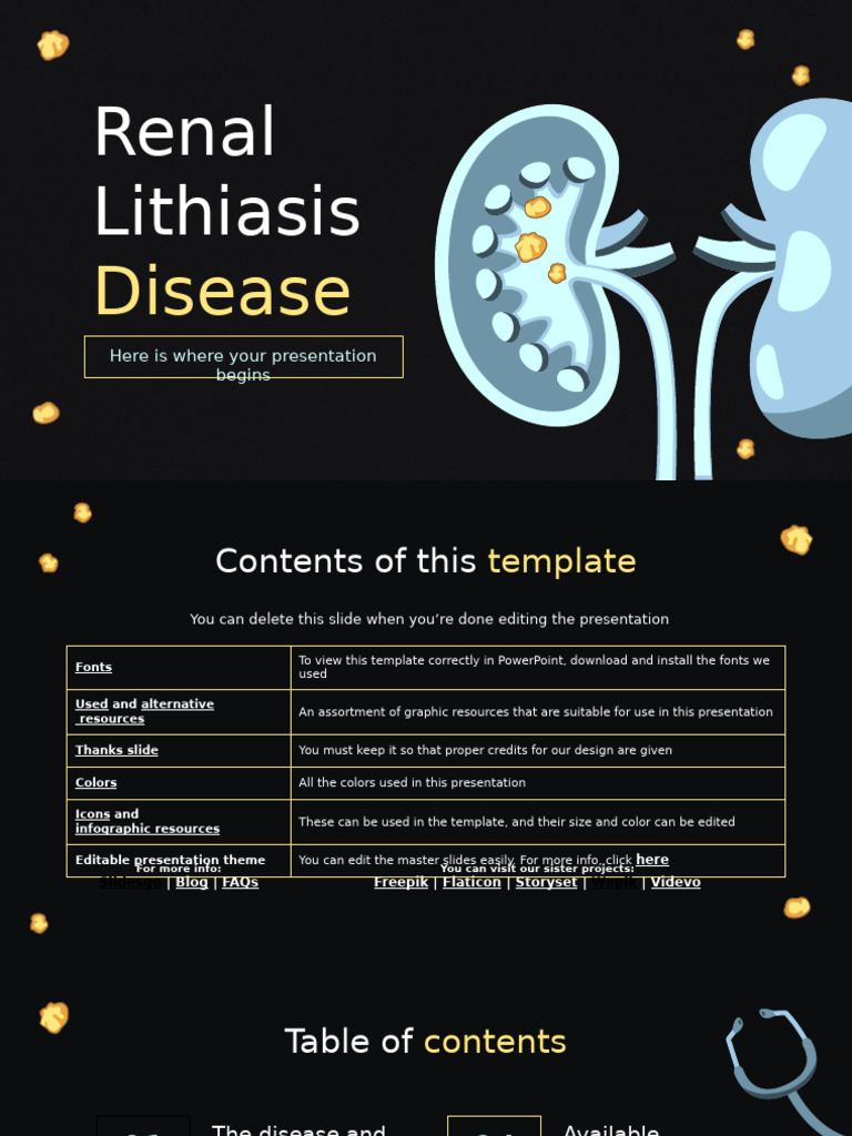 Renal Lithiasis Disease by Slidesgo | PDF