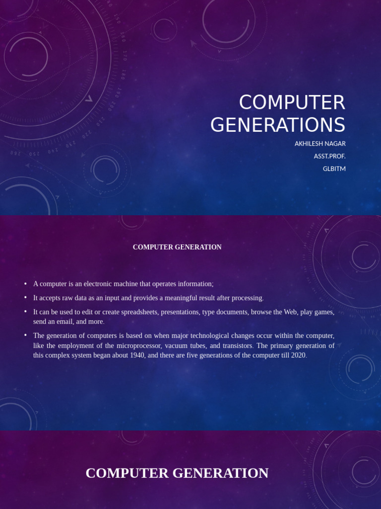 Computer Generations | PDF