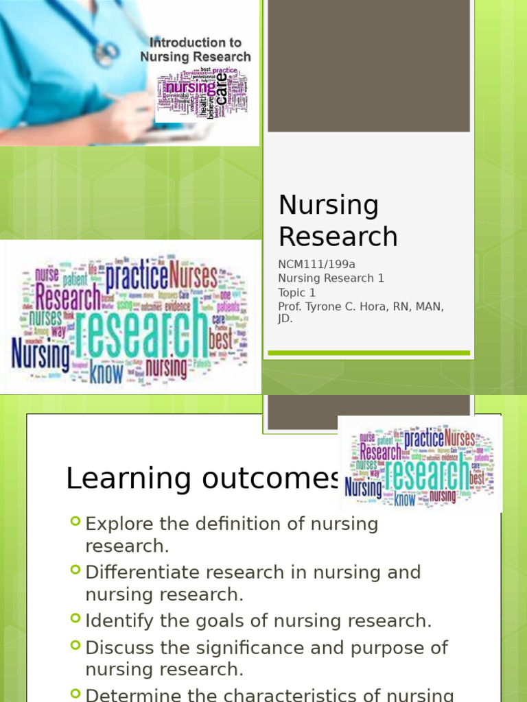 Nursing Research (Topic 1) | PDF