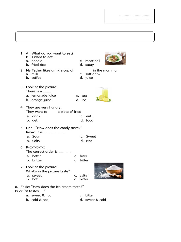 Exercise Big 5 Sts 1 Send Sept-Okt 2024 | PDF