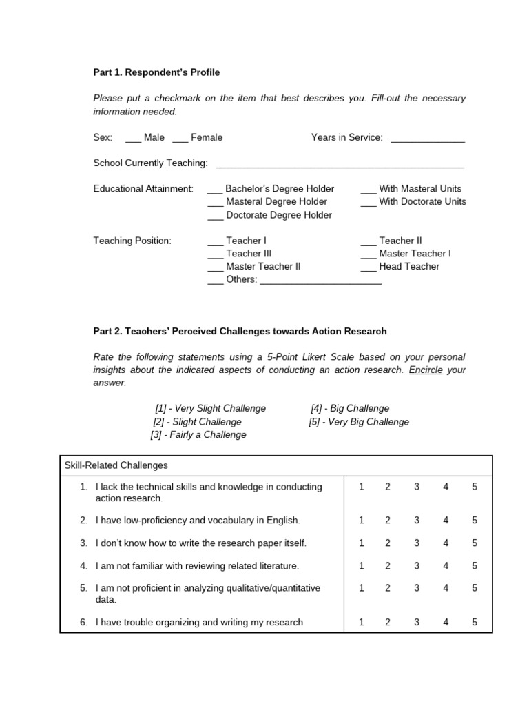 Respondents Profile | PDF
