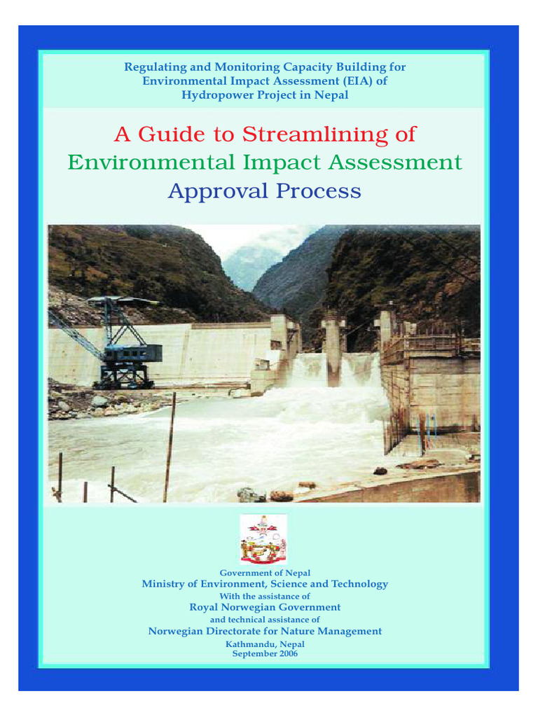 A Guide to Streamlining of Environmental Impact Assessment Approval Process | PDF