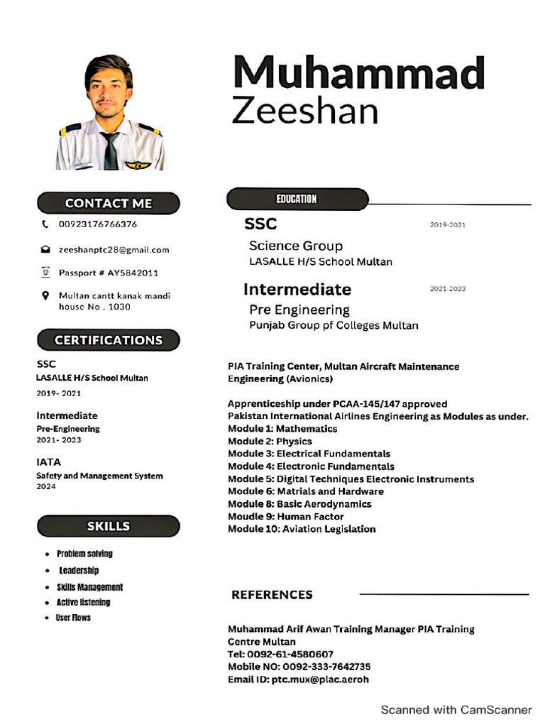 Zeeshan CV | PDF