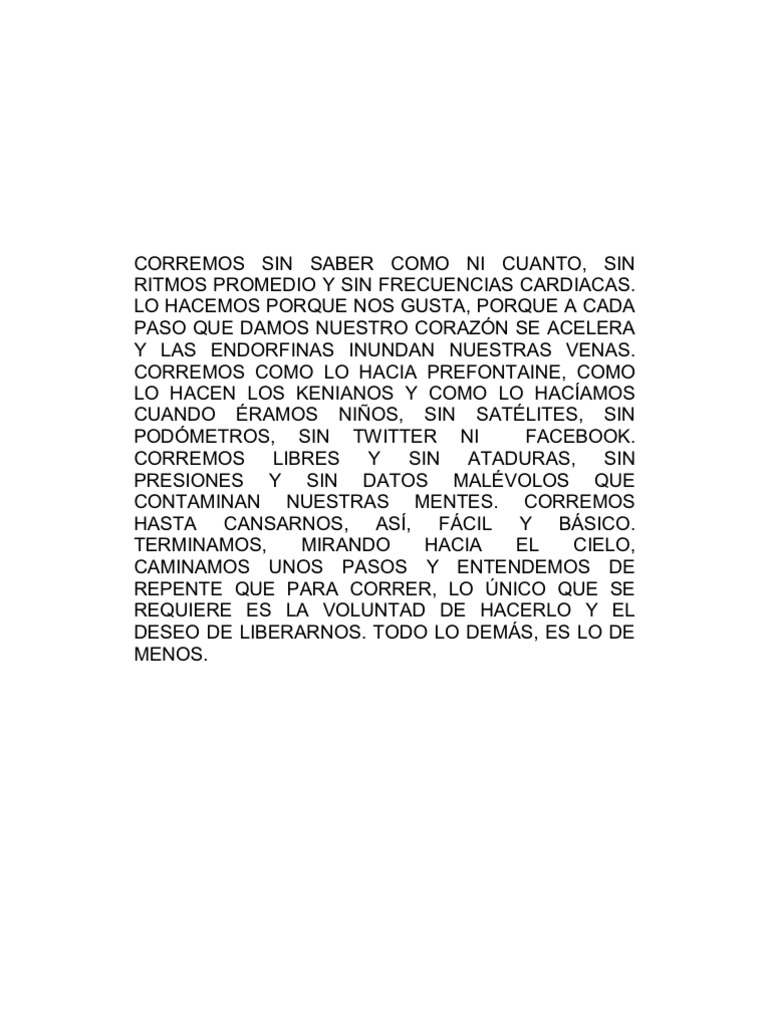 Correr | PDF