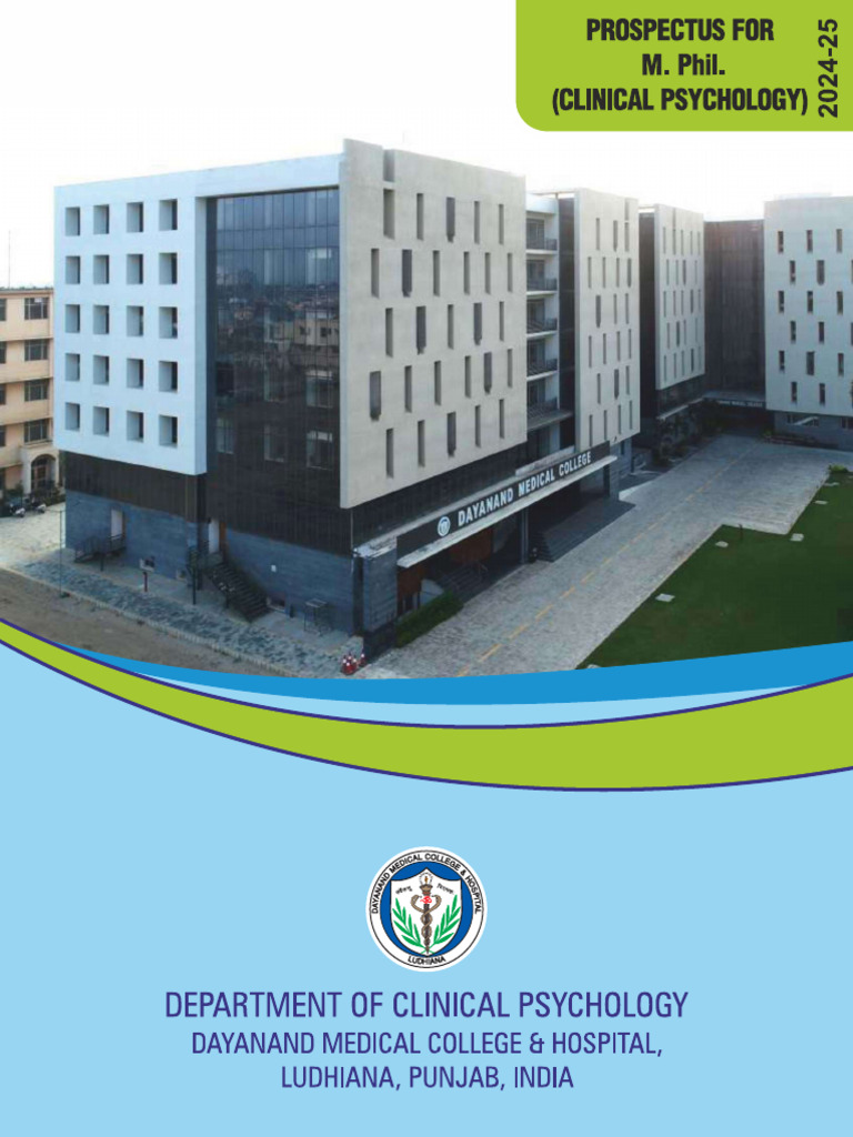 Prospectus Mphil Clinical-Psychology 2024 v1 | PDF