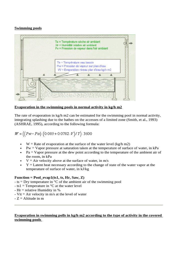 Swimming pools | PDF