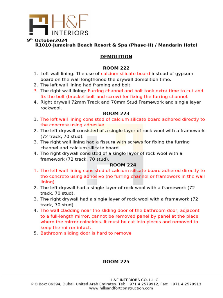 Demolition Report | PDF