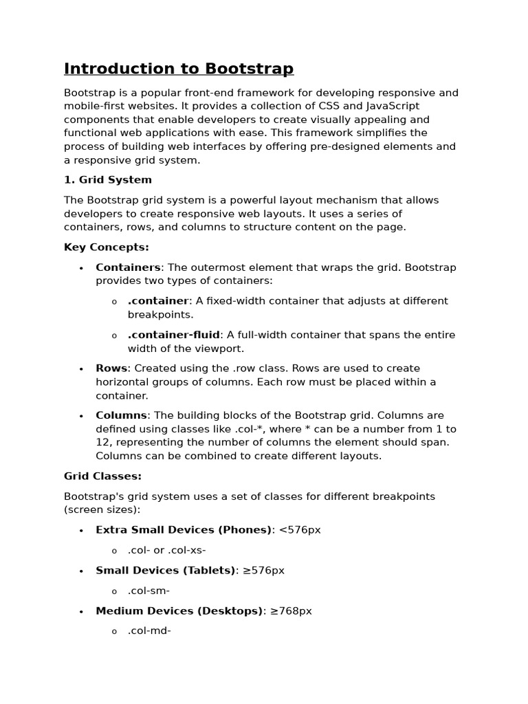 Bootstrap LearningPath | PDF