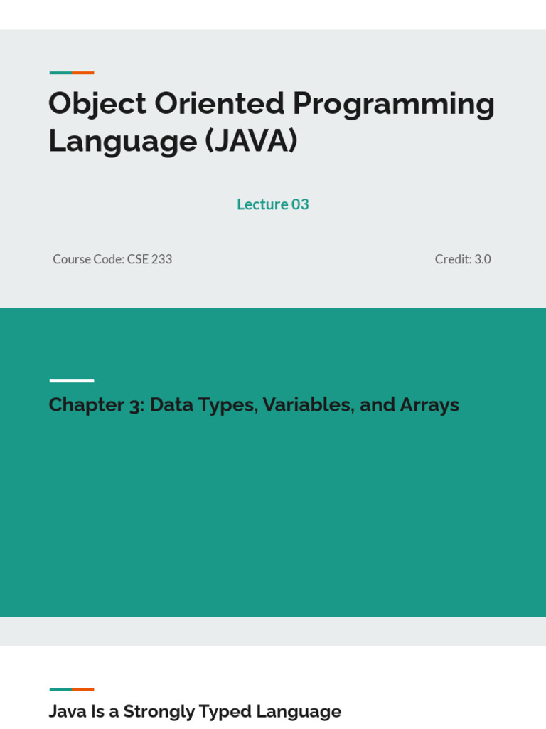L03_CH03_Data_Types_Variables_and_Arrays | PDF