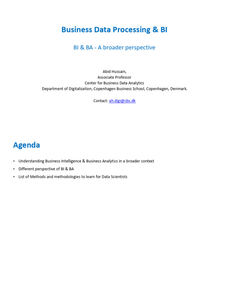 Lecture01 Session02 BIBA | PDF