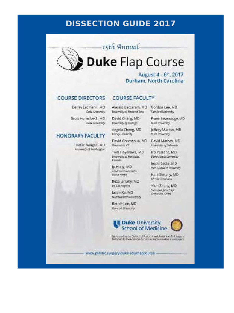 Duke Flap Dissection Guide 2017 - Compressed | PDF