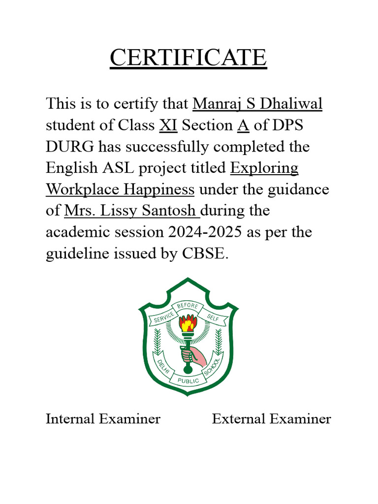 CERTIFICATE Eng | PDF