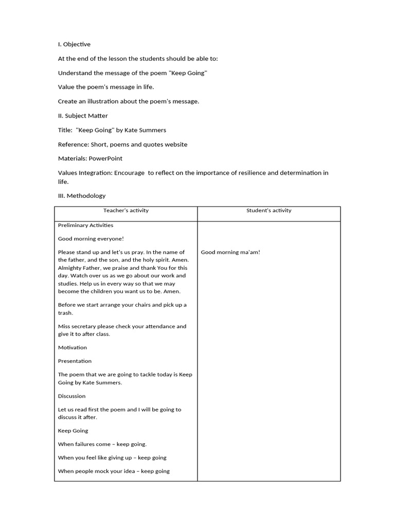 Detailed Lesson Plan -WPS Office | PDF