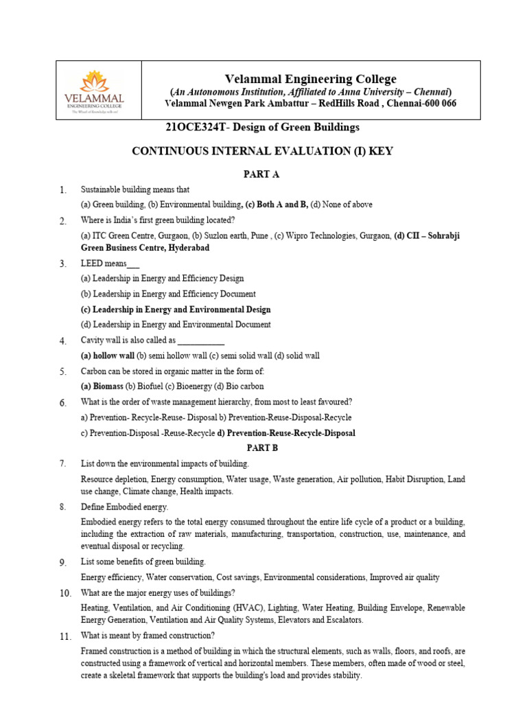 CIE-1 KEY | PDF | Climate Change | Greenhouse Effect
