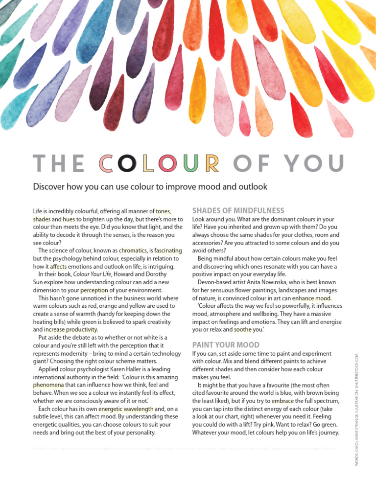 The_colour_of_you | PDF | Color | Feeling