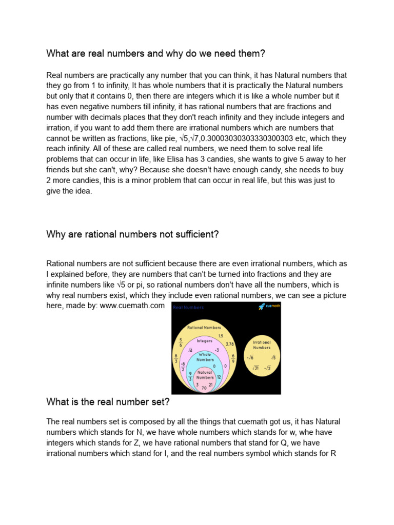 Math Investigation | PDF | Numbers | Real Number