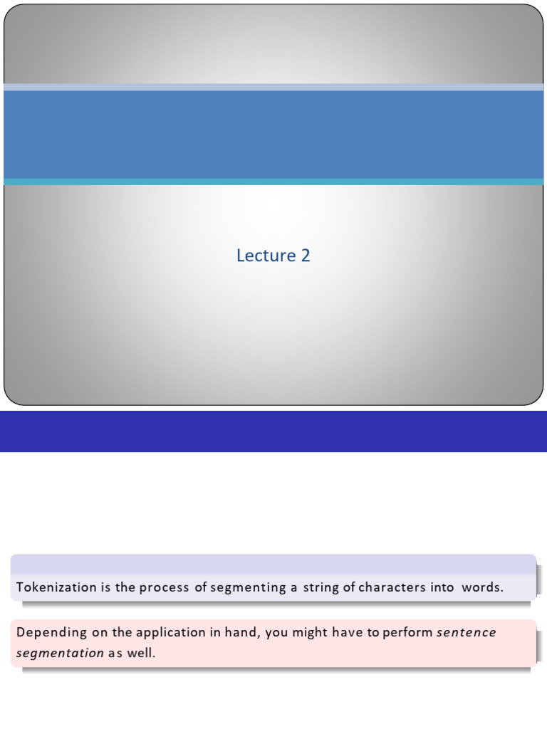 Nlp Lecture2 Text Pre Processing Pdf Parsing Dynamic Programming