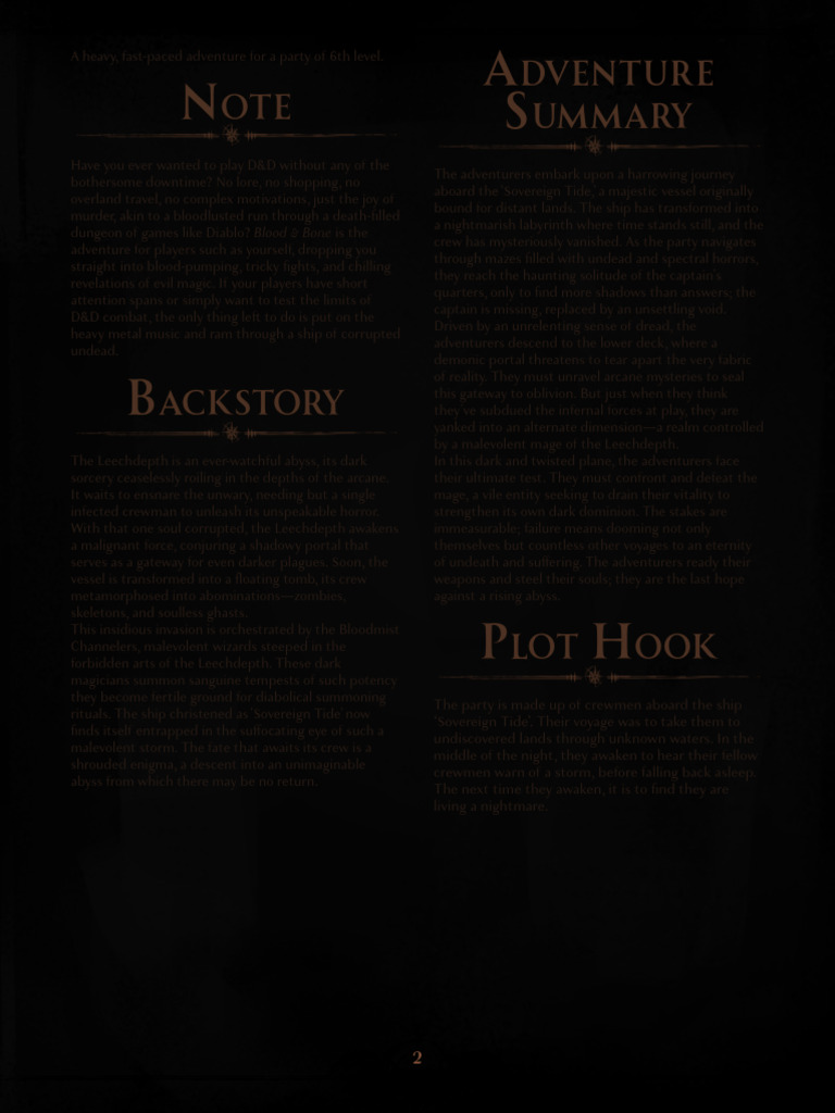 Blood & Bones | PDF