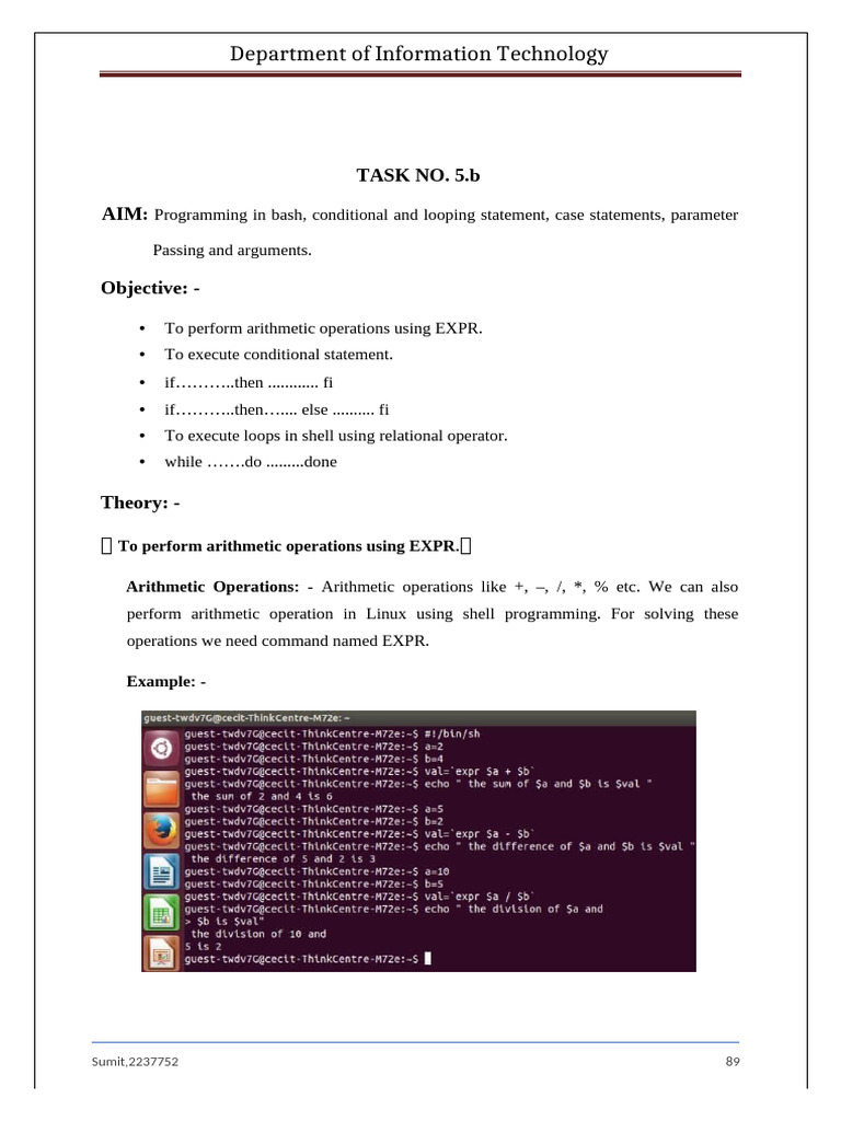 5b Sumit | PDF | Parameter (Computer Programming) | Command Line Interface