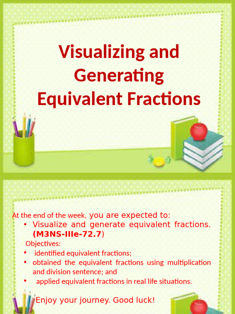 Generate and Visualize Equivalent Fractions | PDF | Mathematical ...