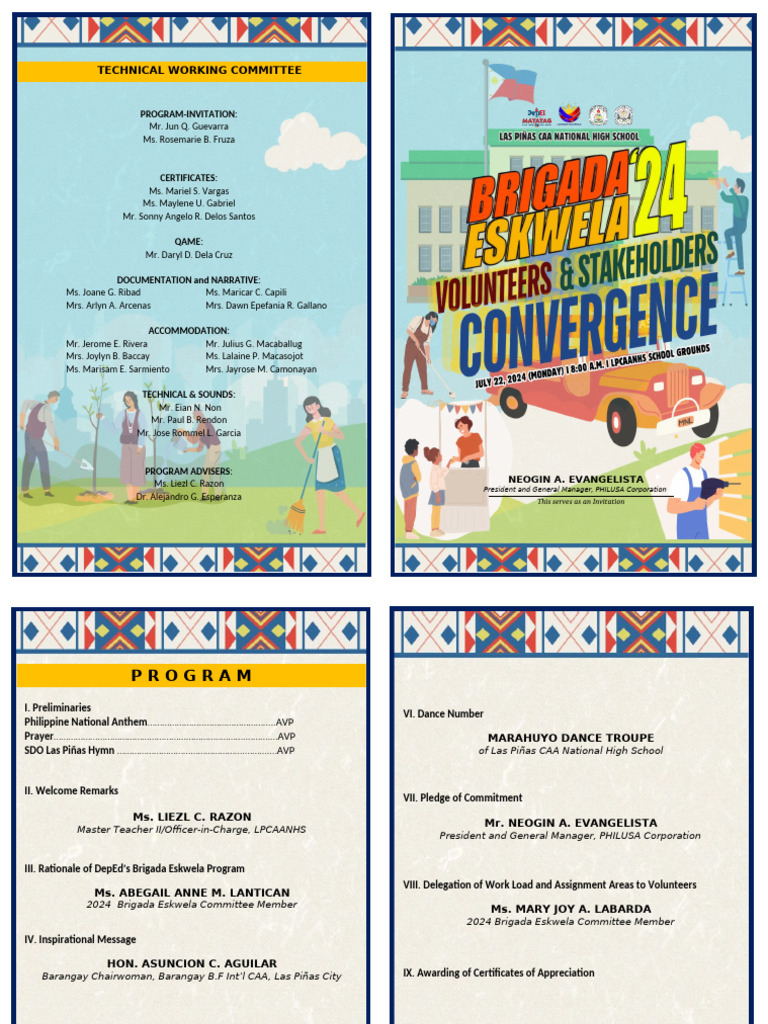 Brigada Eskwela Program Invitation | PDF
